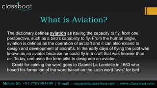Aviation courses In Pune | PPT