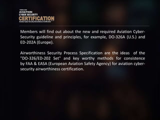 Aviation Cyber Security Airworthiness Certification Course ( 3 Days ...