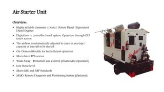 Aviation Ground Power Unit - MAK India and USA | PPT
