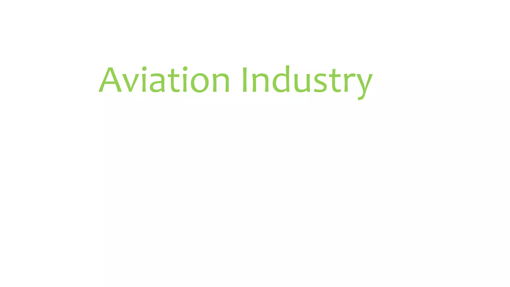 Aviation industry | PPTX