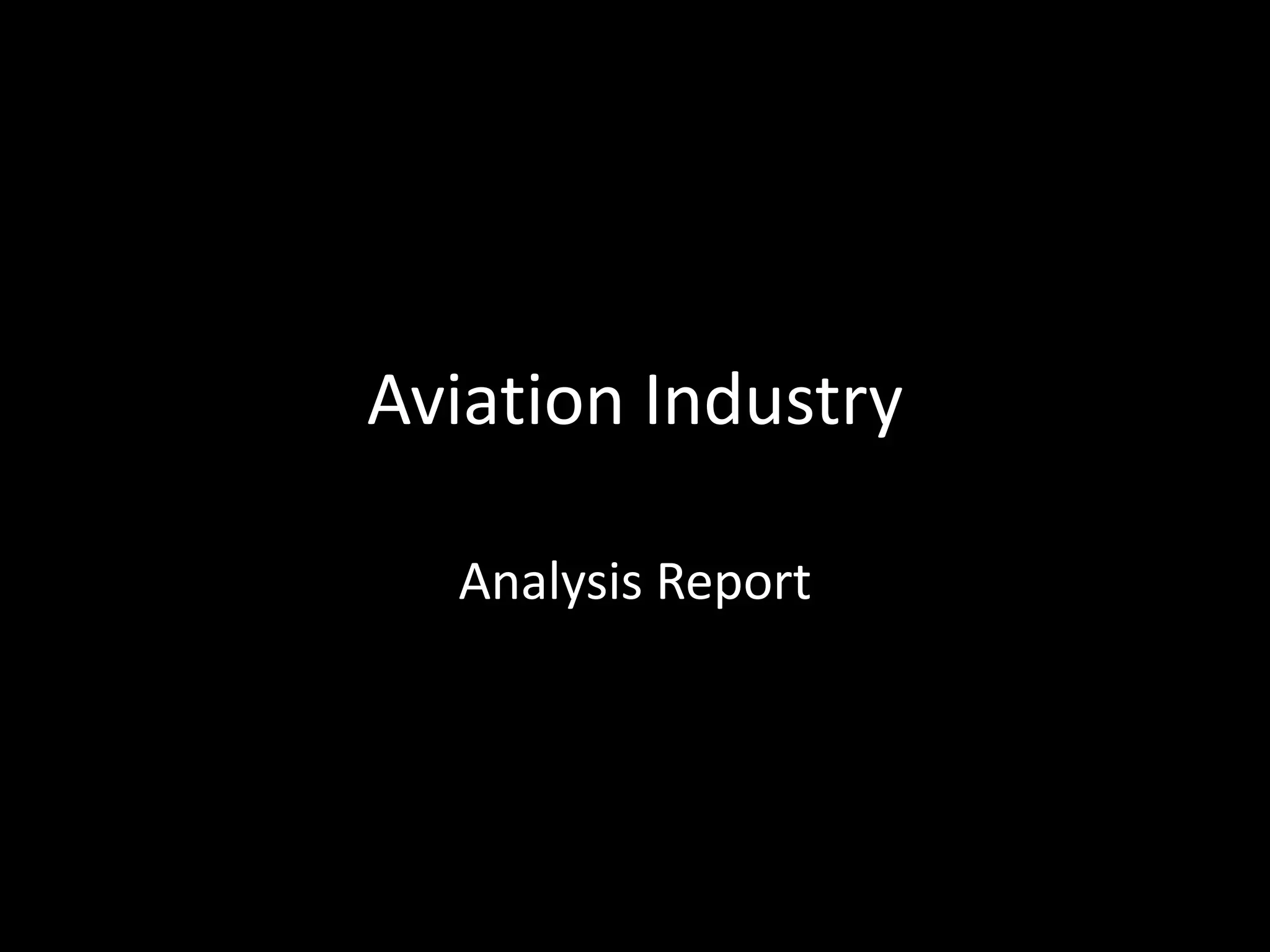 Aviation industry overview | PPTX
