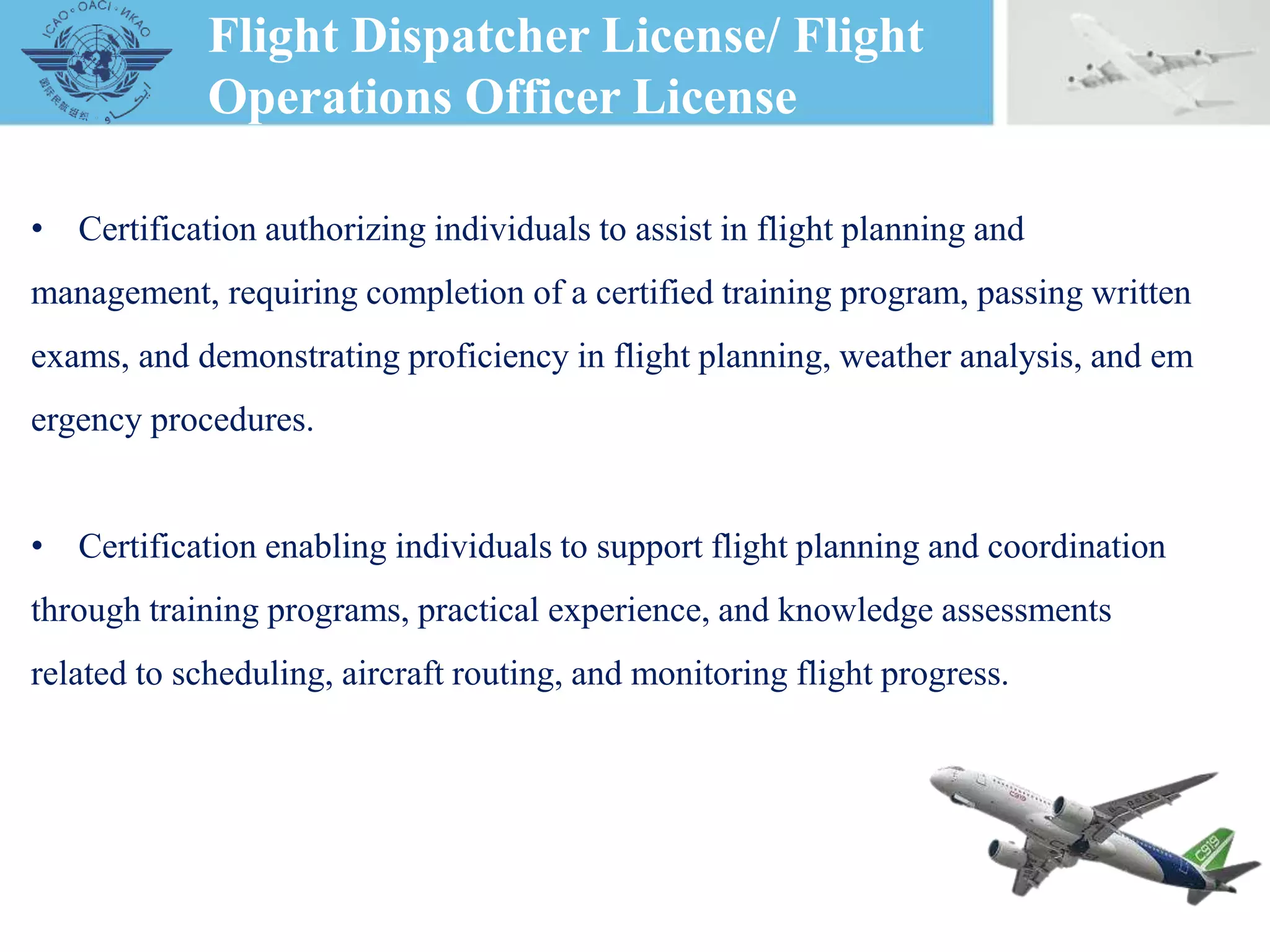 Annex 1 Personnel licensing | PPTX