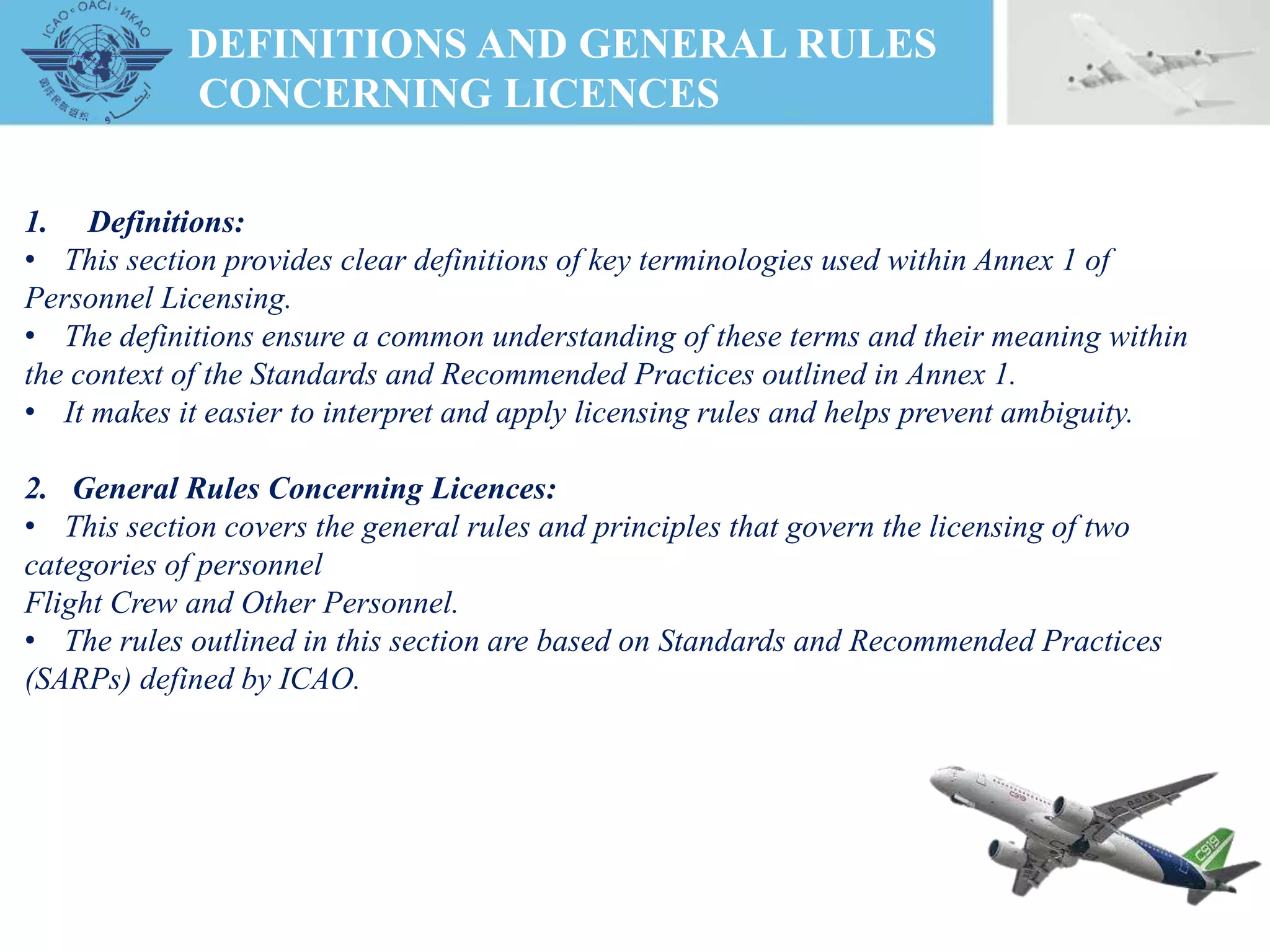 Annex 1 Personnel licensing | PPT