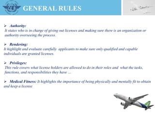 Annex 1 Personnel licensing | PPTX