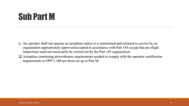 Aviation Legislation JAR OPS.pptx | Air Travel | Travel Type