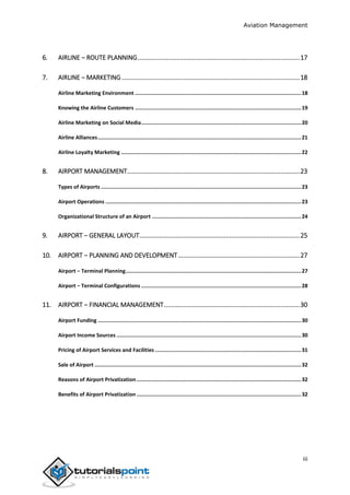 Aviation management tutorial | PDF
