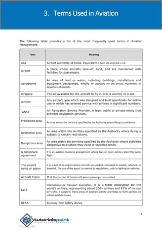 Aviation management tutorial | PDF