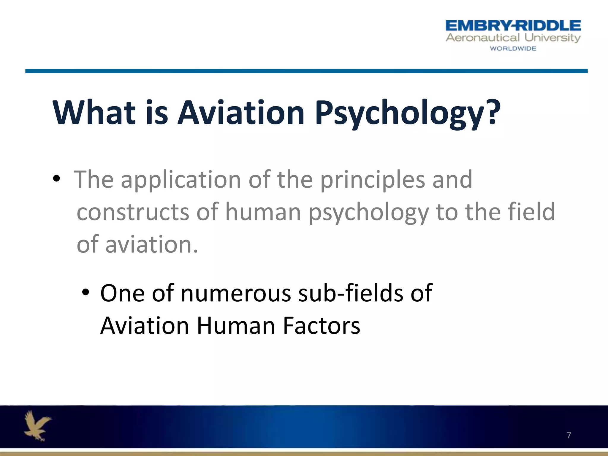 Aviation psychology by dr. clint balog | PPTX