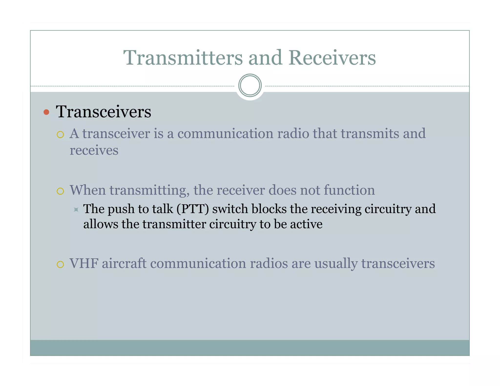Aviation radio systems | PDF