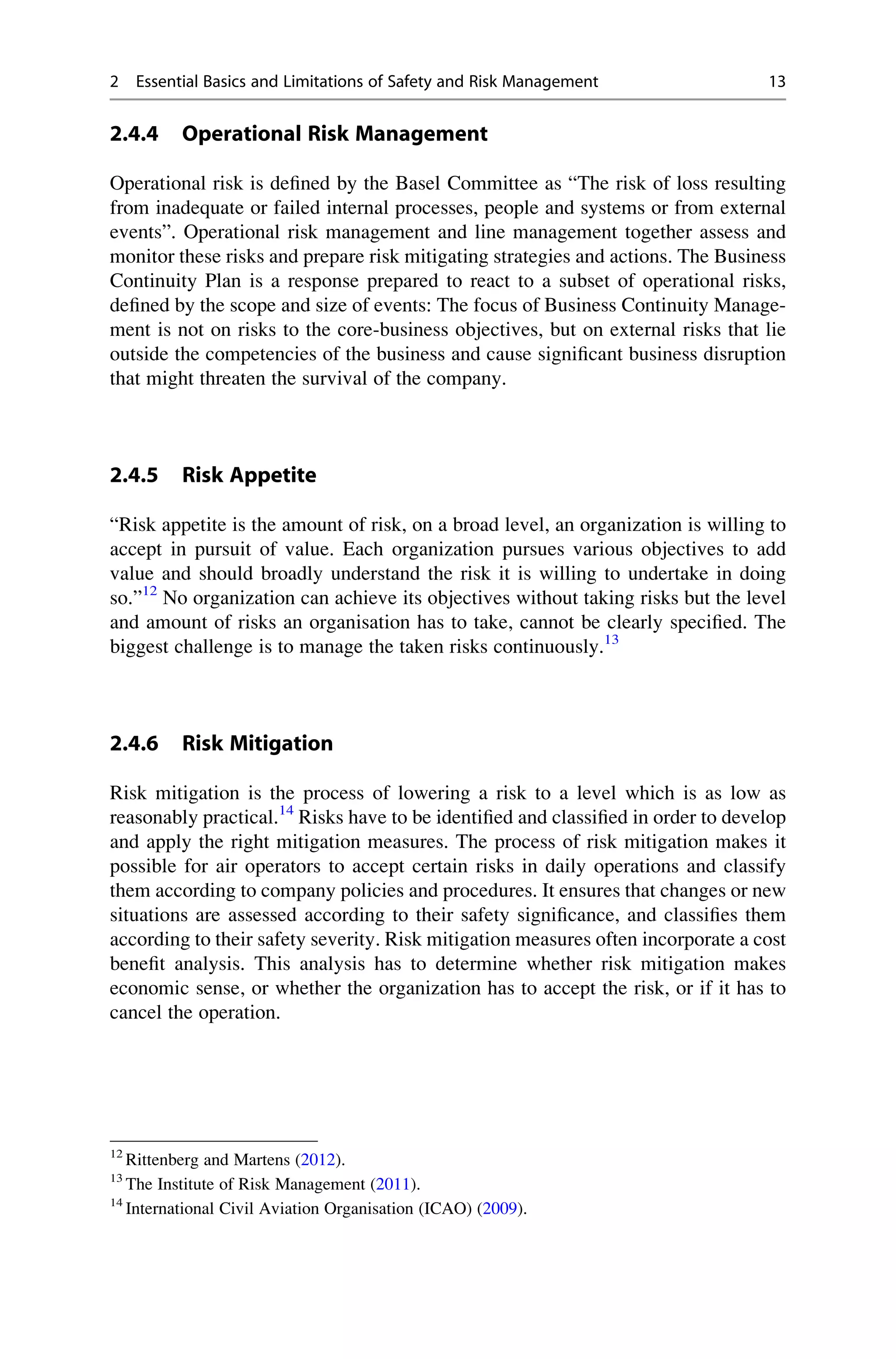 Aviation risk and safety management methods and applications in ...