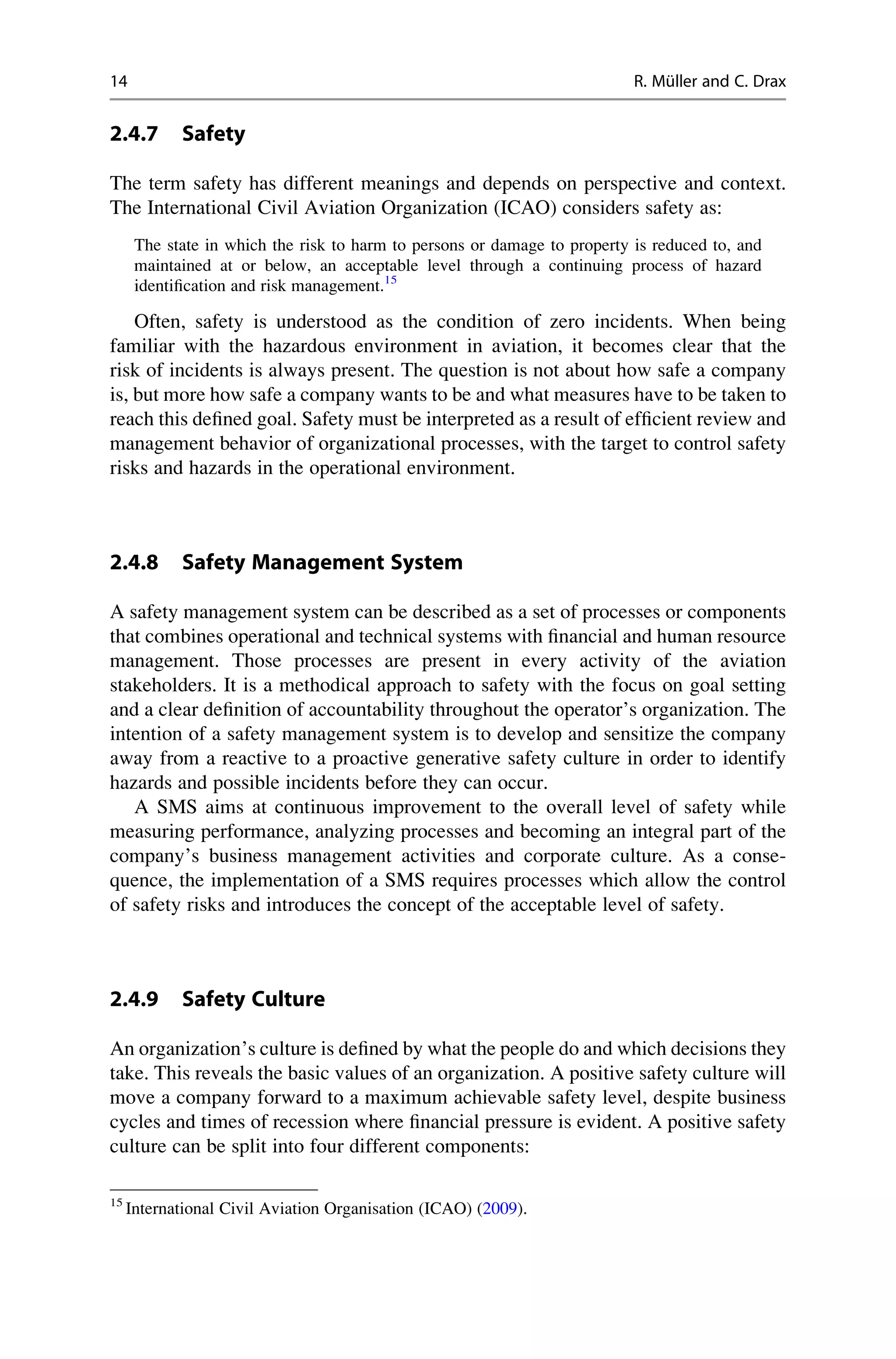 Aviation risk and safety management methods and applications in ...