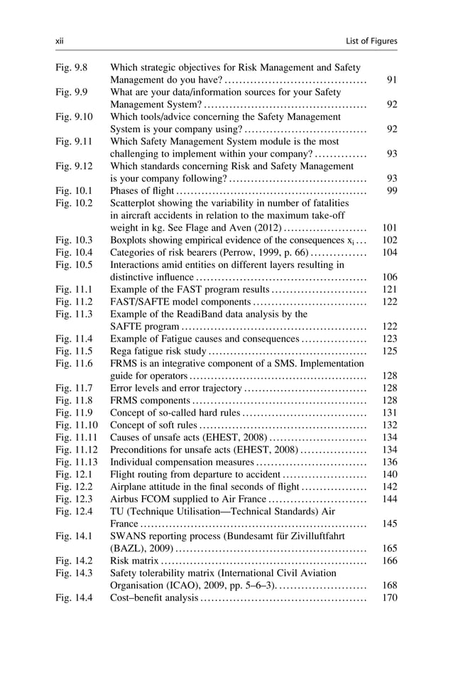 Aviation risk and safety management methods and applications in ...