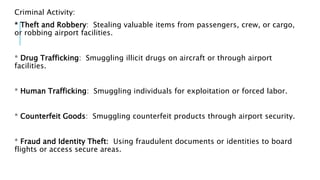 AVIATION SECURITY.pptx | security challenges in avation. | PPTX