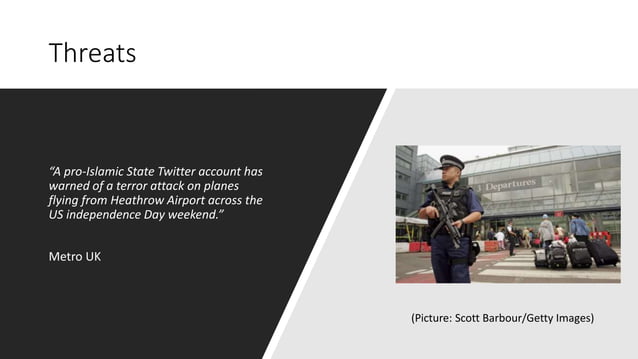 Aviation security challenges: practical solutions | PPTX | Terrorism ...