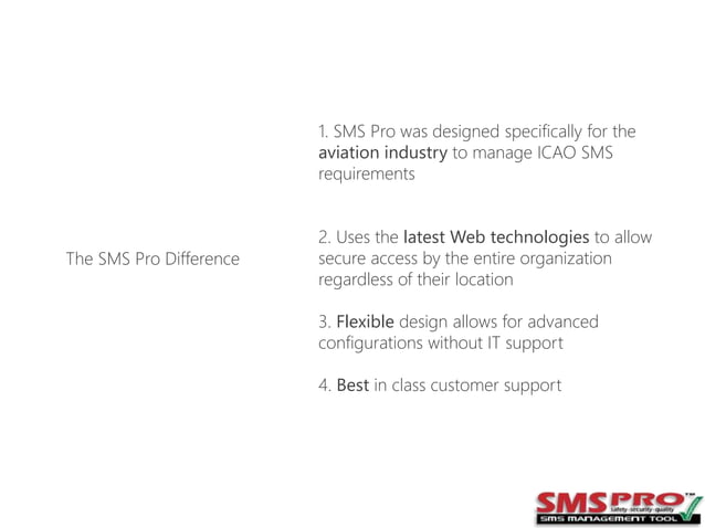Aviation SMS Software for Airlines & Airports | PPT