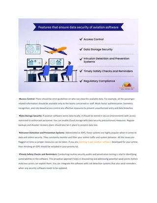 Aviation Software Development A “Best” Features List | DOCX