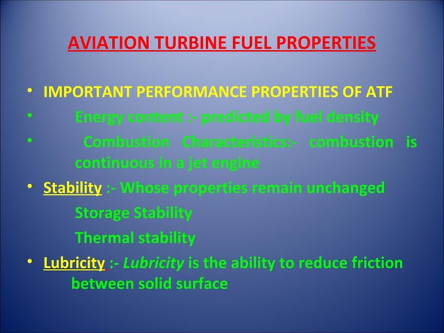 Aviation turbine fuel | PPT | Aviation Industry | Industries
