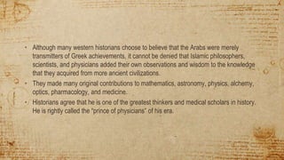 Avicenna (Ibn e Sina) | PPTX