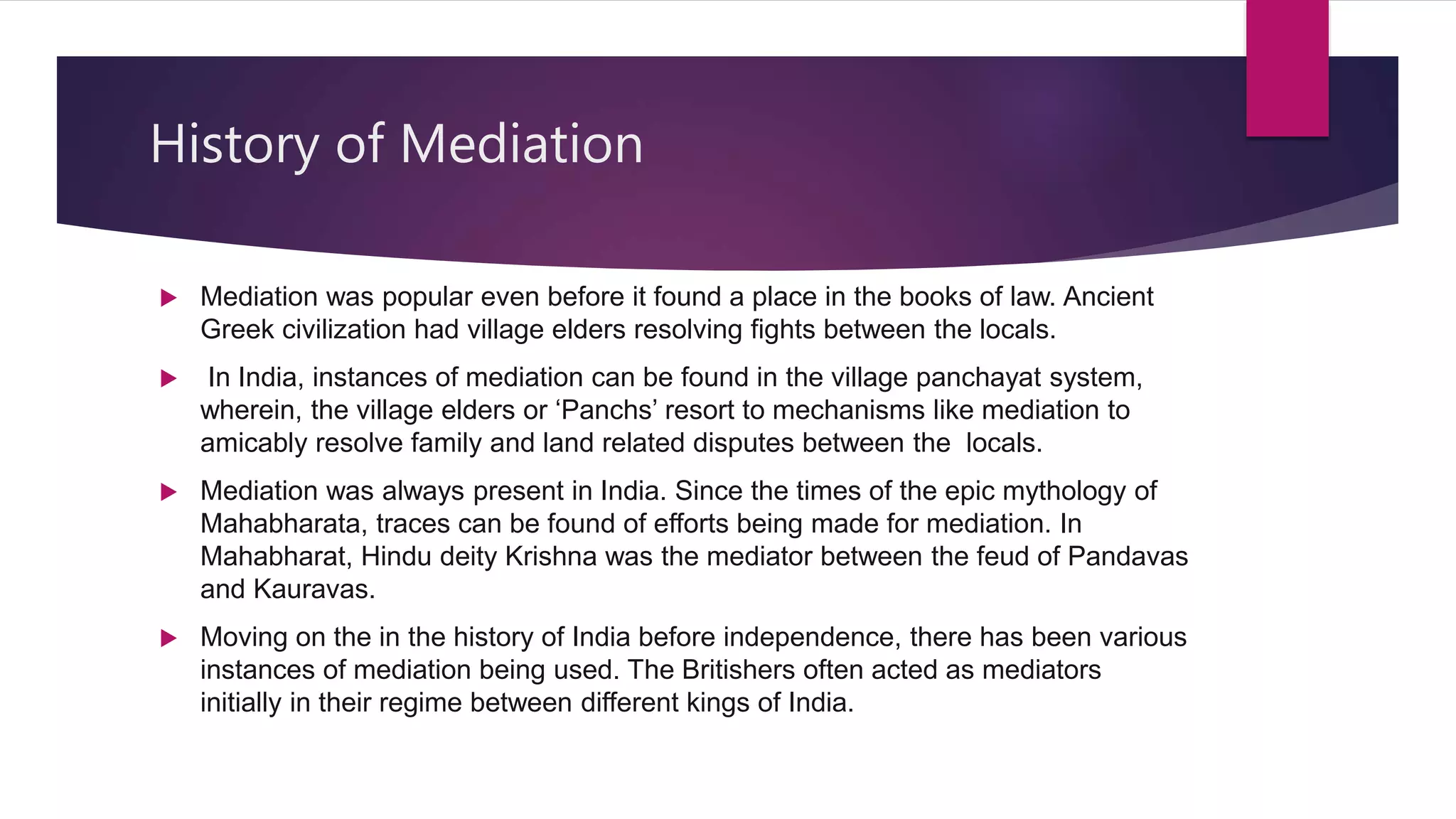 impact of mediation in india | PPTX