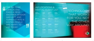 Avi corporate brochure | PDF