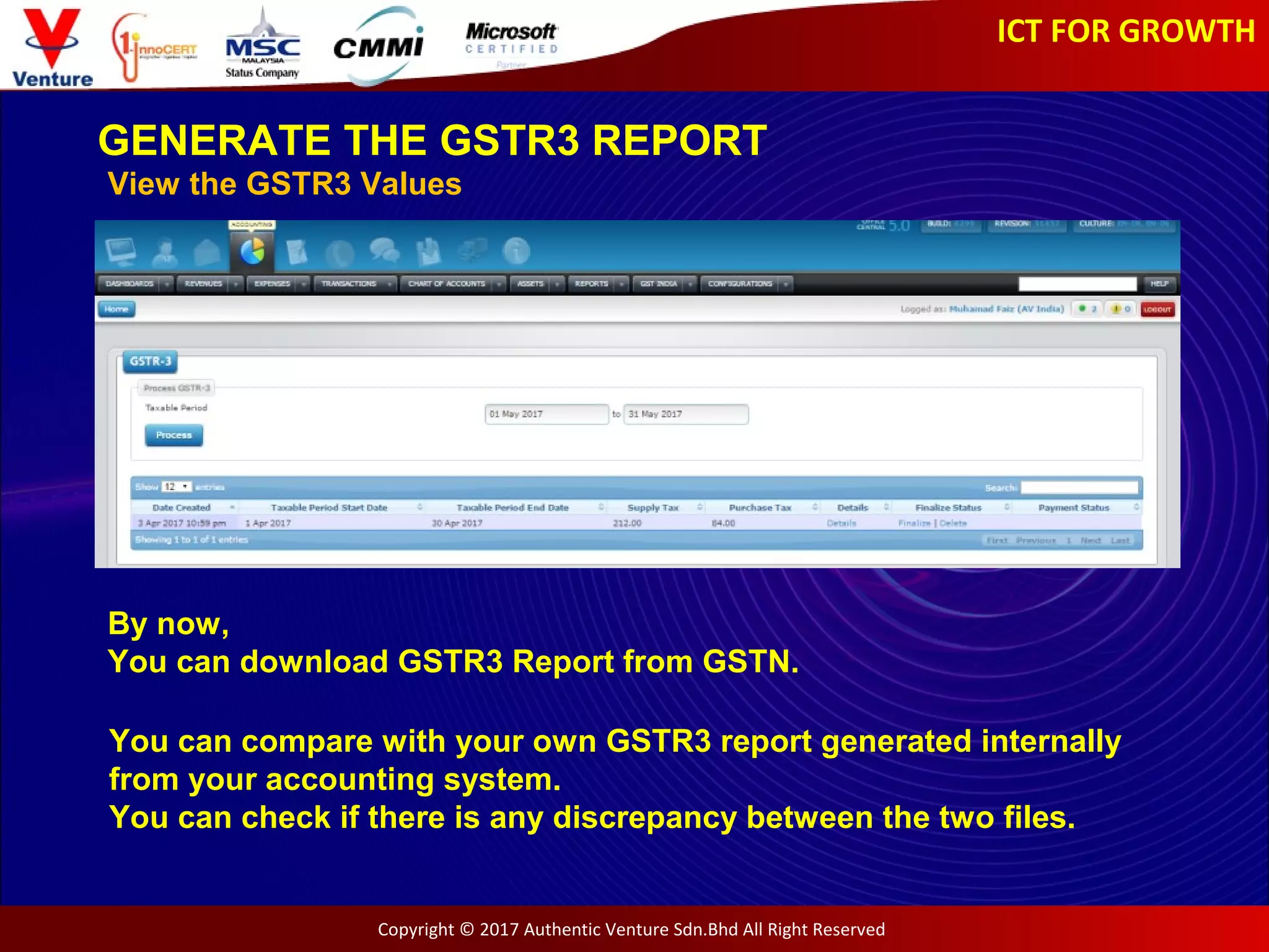 OfficeCentral ICT for Growth_GST_India_v1r6 | PPT