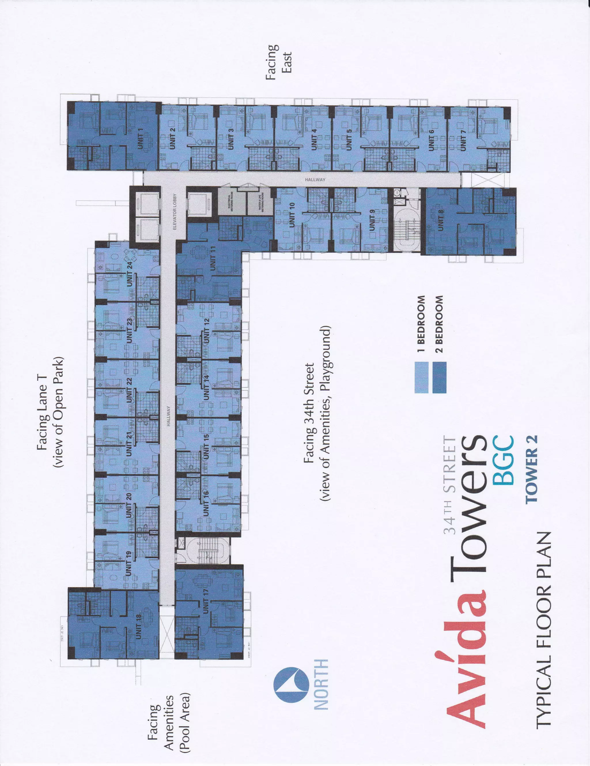 Avida tower 34th t2 typcial floor plan | PDF