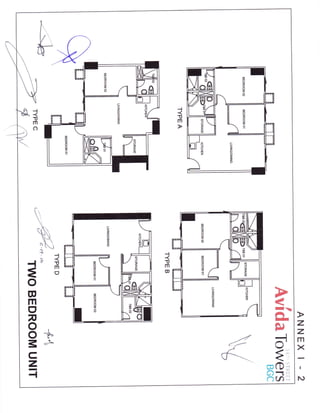 Avida Tower C34th Updated Layouts.clear | PDF