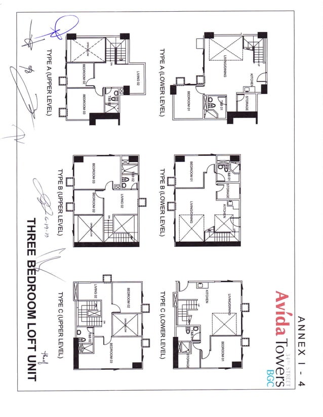 Avida Tower C34th Updated Layouts.clear | PDF