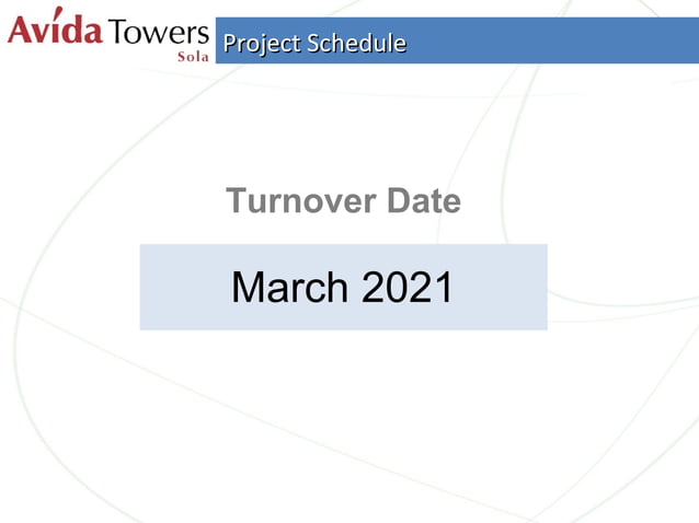 Avida towers sola project presentation 1 | PPT