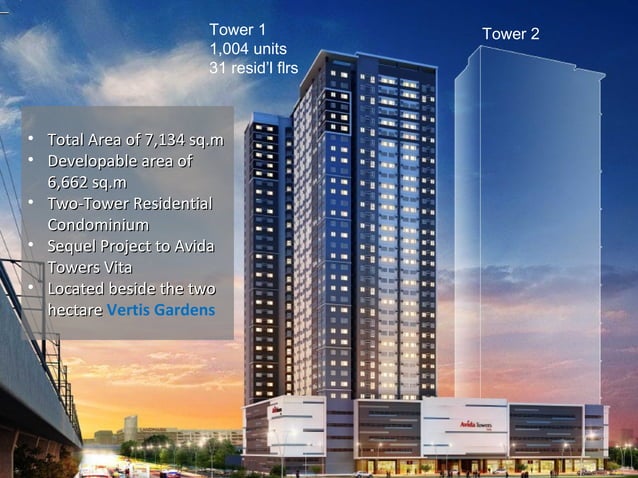 Avida towers sola project presentation 1 | PPT