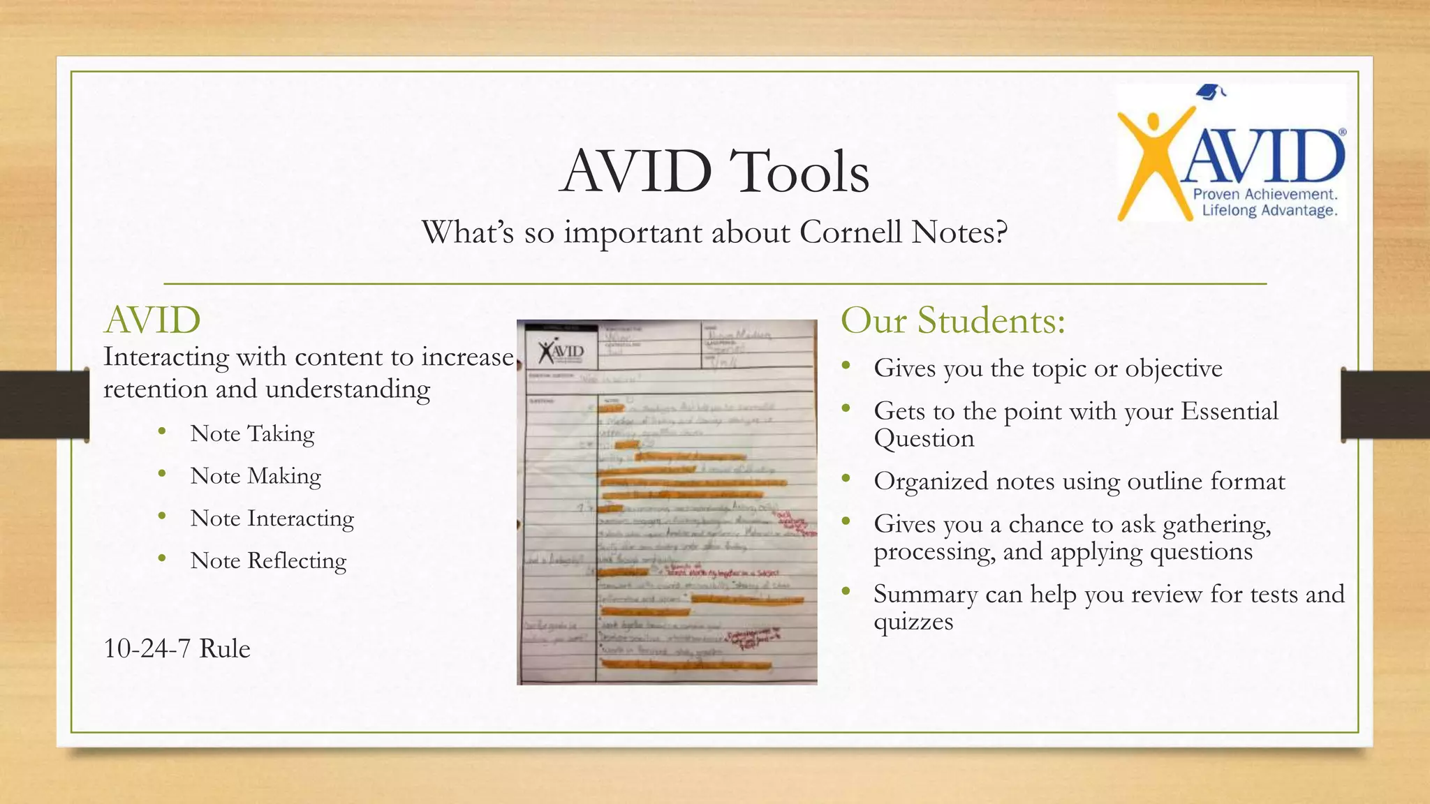 Avid board presentation 20015 16 | PPTX