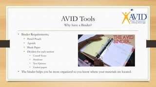 Avid board presentation 20015 16 | PPTX