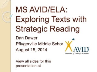 Avid ms ela critical reading | PPT