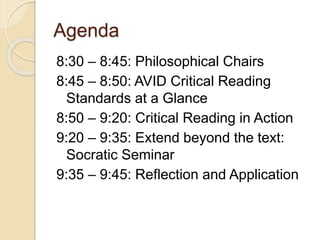 Avid ms ela critical reading | PPT