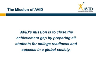 Avid overview for faculty | PPT