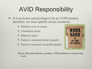 Avid parent night | PPT