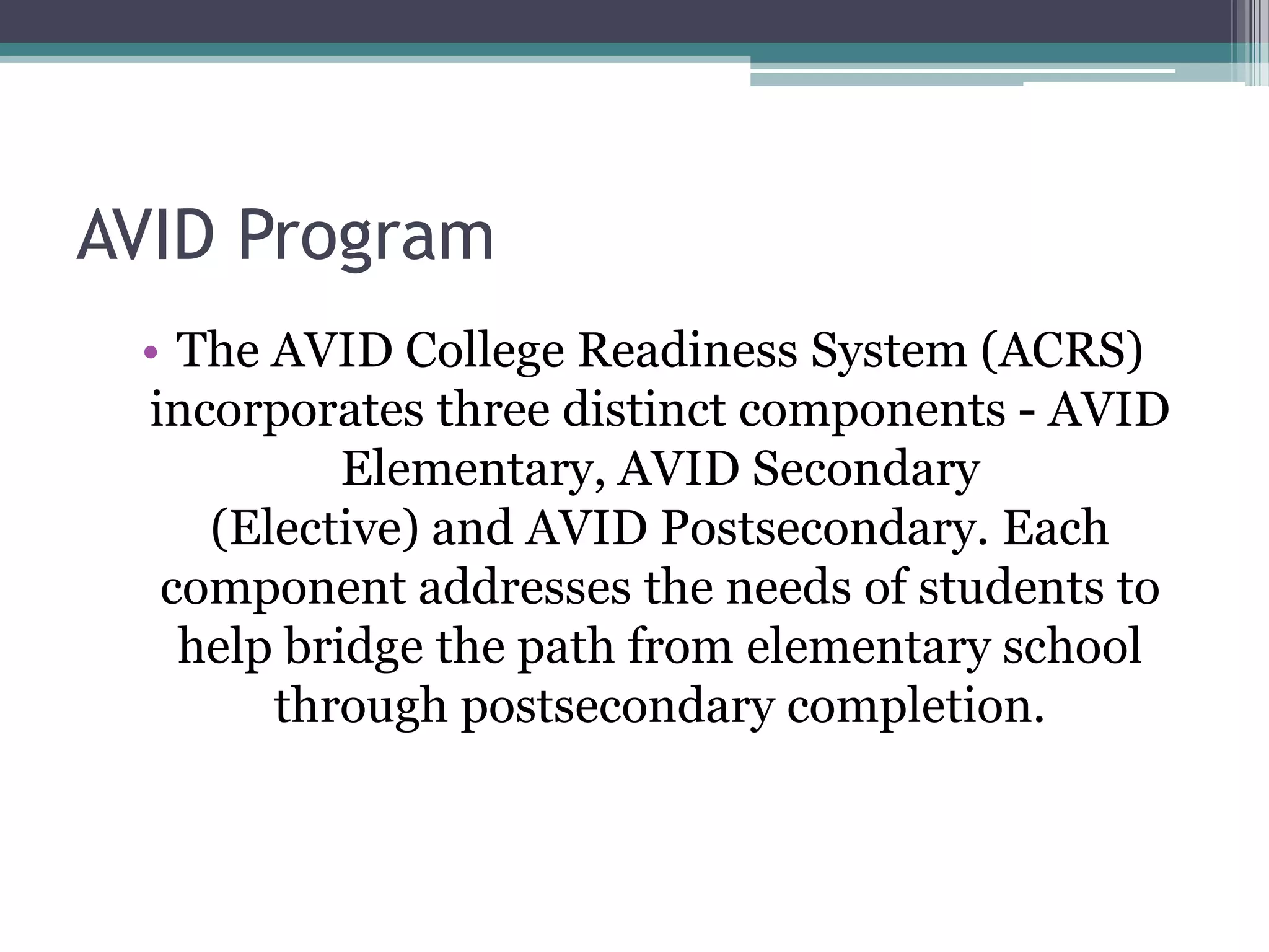 AVID Presentation | PPT