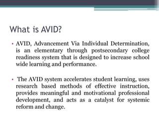 AVID Presentation | PPT