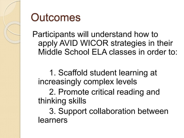 Avid strategies for ms ela | PPTX | Workshops and Classes | Hobbies ...
