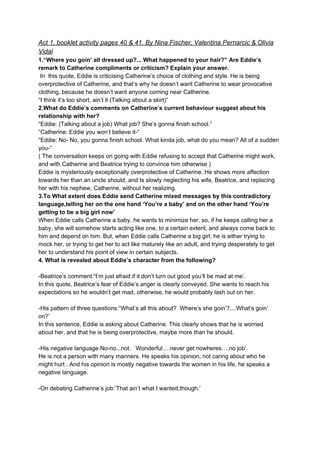 A View From The Bridge | PDF