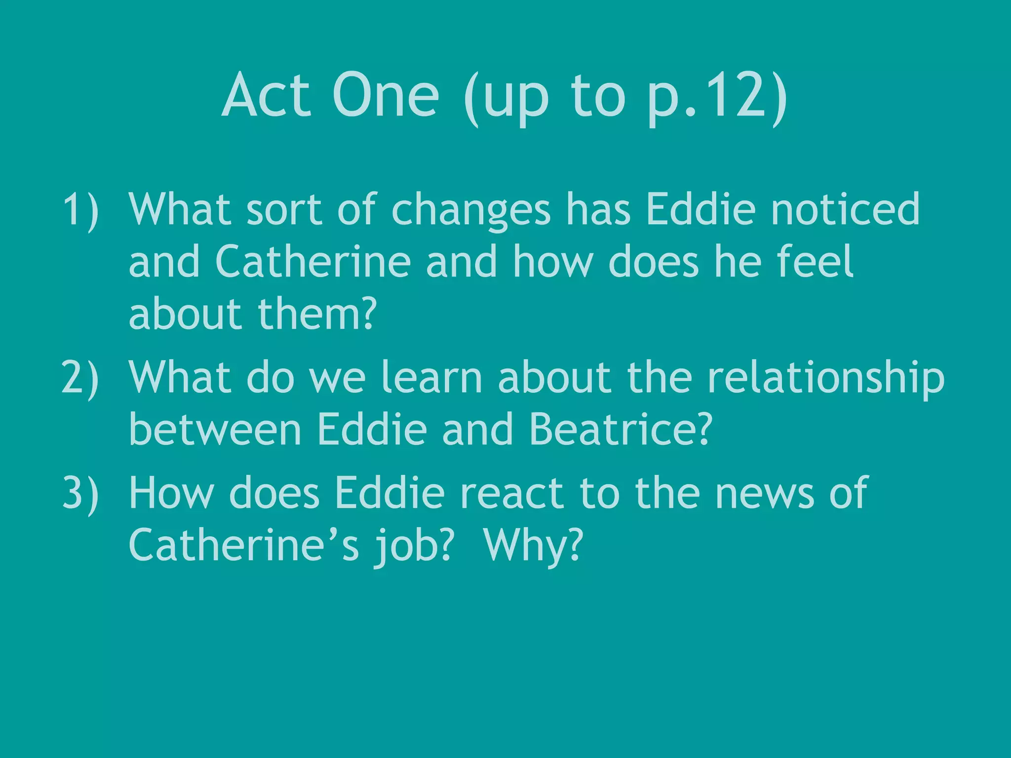 A view from the bridge | PPT