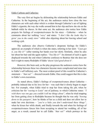 critical analysis of a view from the bridge under the theme of ...