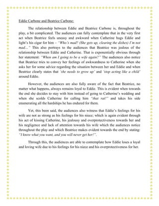 critical analysis of a view from the bridge under the theme of ...