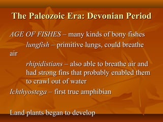 A view of the earth’s past | PPT