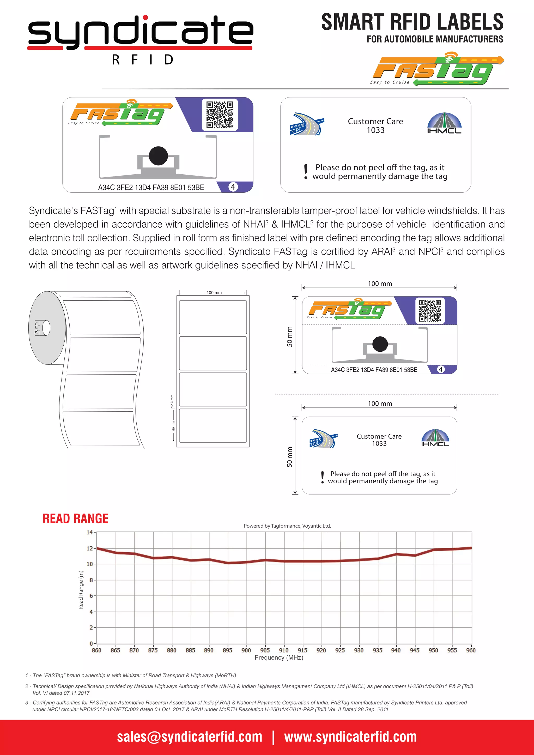 RFID Vehicle Tags for Automated vehicle identification & Automatic toll applications | PDF ...