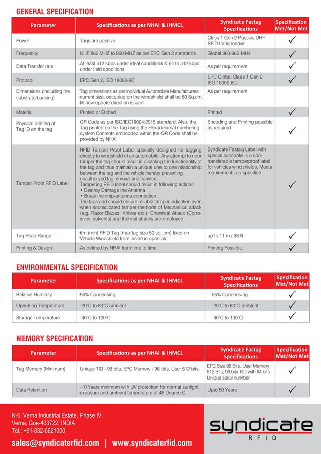 RFID Vehicle Tags for Automated vehicle identification & Automatic toll ...