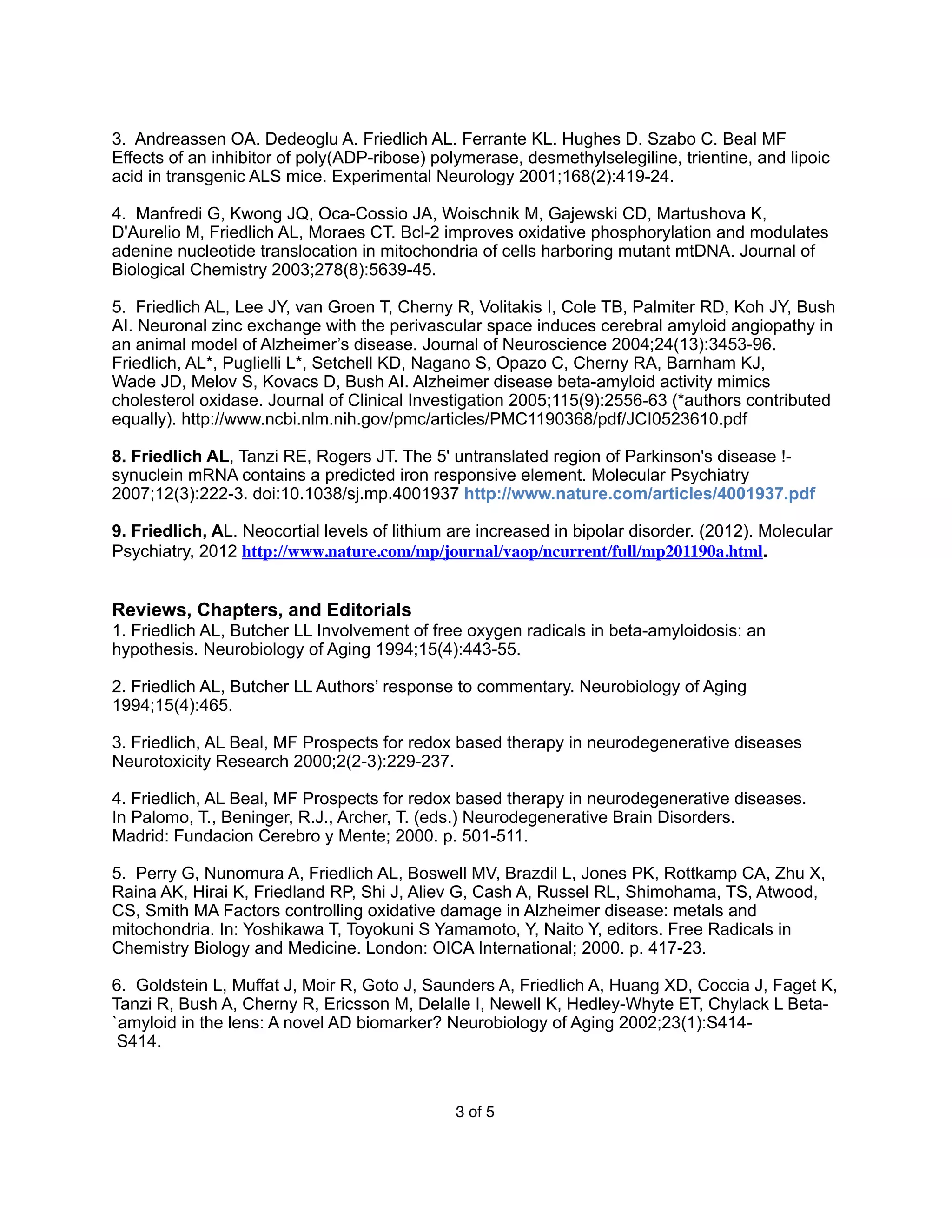 Avi friedlich c.v. 2019 | PDF