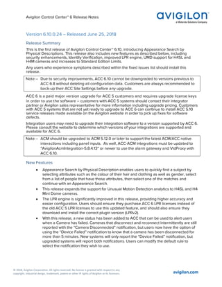 Avigilon acc6.10.0.24-release-notes | PDF