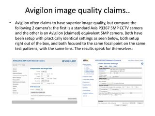 Avigilon camera comparison | PPT