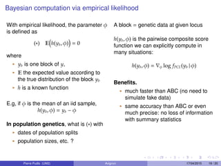 Likelihood free computational statistics | PPT